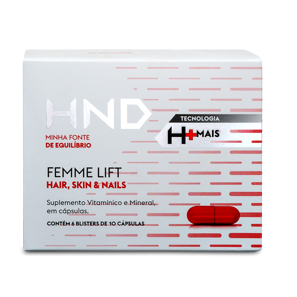 Gilvan Gil - Shopping Online - HAIR, SKIN & NAIL FEMME LIFT HND Hinode 60 Capsulas